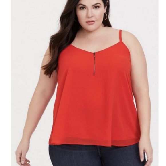 torrid | Tops | Torrid Sophie Zip Front Double Layered Tank | Poshmark